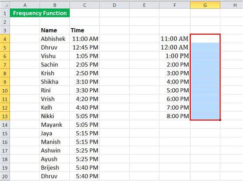 FREQUENCY Excel Function How To Use Easy Steps