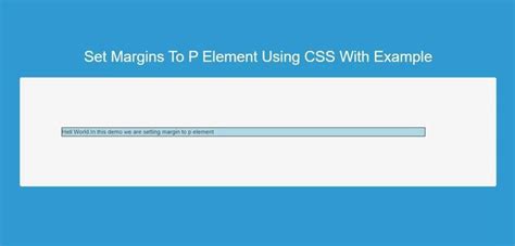 How To Set Margins Using CSS