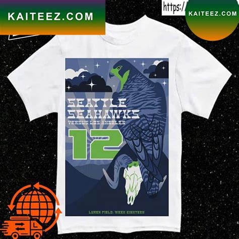 Seattle Seahawks Vs Los Angeles Rams Lumen Field Poster T Shirt Kaiteez