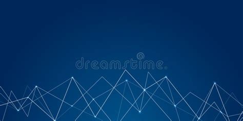 Abstract Blue Gradient Background With Lines Vector Illustration Stock Vector Illustration Of