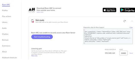 Roon Arc Unable To Securely Access Roon Server Ref Ht7nqe Arc Port Forwarding Help Roon