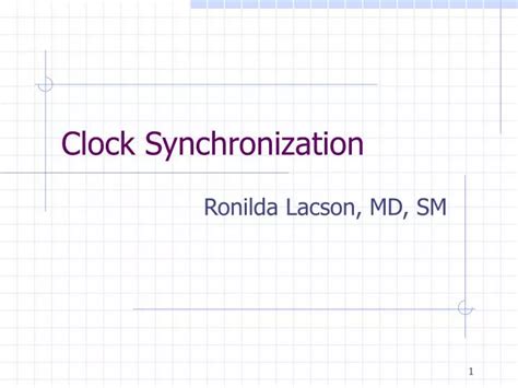 Ppt Clock Synchronization Powerpoint Presentation Free Download Id783011