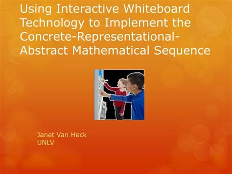 Using Interactive Whiteboard Technology To Implement The Concrete Representational Abstract Jpeg