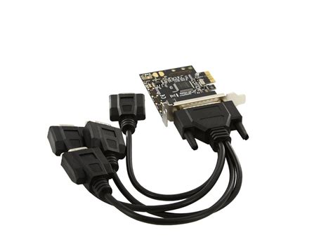 StarTech Com PEX4S553B 4 Port RS232 PCI Express Serial Card W Breakout Cable Newegg Ca