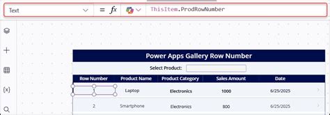 Power Apps Gallery Row Number 3 Various Ways