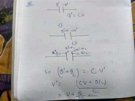 A Capacitor Of Capacitance C Is Charged To A Potential Difference V From A Cell And Then