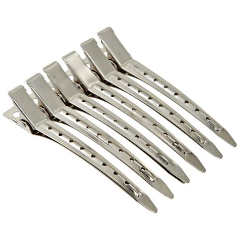 Salon Care Metal Duckbill Clips 12 Ct Hair Clips Hair Tools Mens