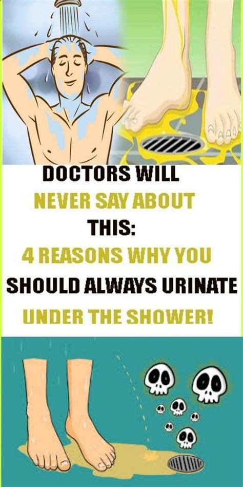 Doctors Will Never Say About This 4 Reasons Why You Should Always Urinate Under The Shower