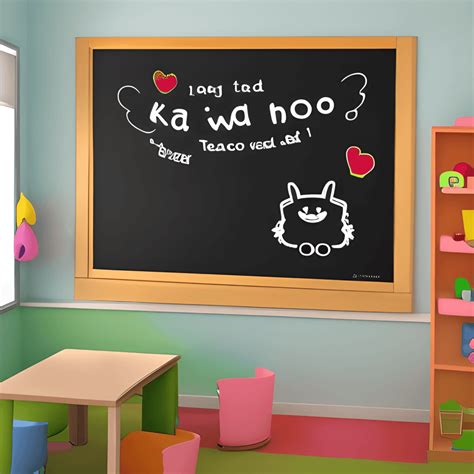 Kawaii Chibi Woman Teacher In Classroom · Creative Fabrica