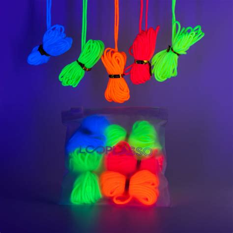 Nano Ultraglow Uv Reactive String Pack Loop Lasso