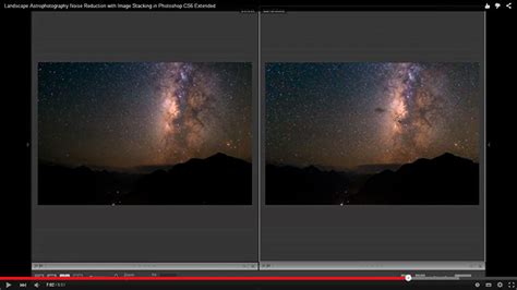 Landscape Astrophotography Noise Reduction With Image Stacking Shutter Evolve