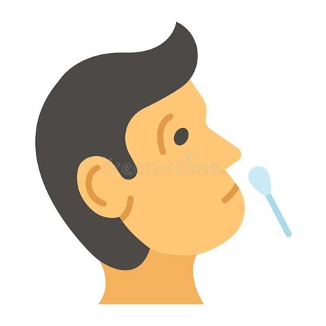 Corona Test Vector Icon In Modern Style Swab Stock Vector