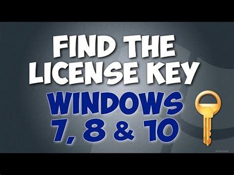 How To Find The License Key For Activating Your PC Or Laptop Find Your Windows 7 8 10 Product Key
