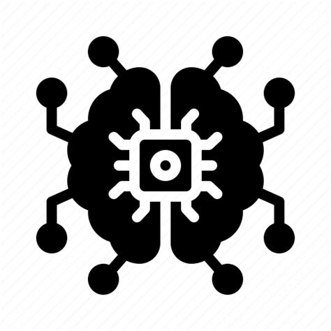 Artificial Intelligence Robotics Technology Connection Brain Futuristic Icon Download On