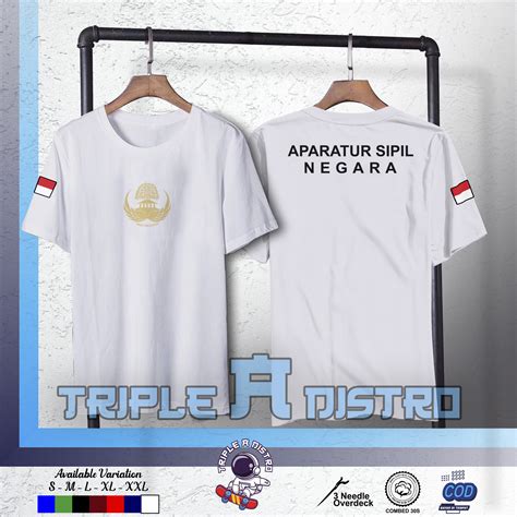 Kaos KORPRI Korps Pegawai Republik Indonesia Logo Aparatur Sipil Negara