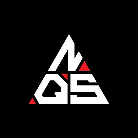 Nqs Triangle Letter Logo Design With Triangle Shape Nqs Triangle Logo