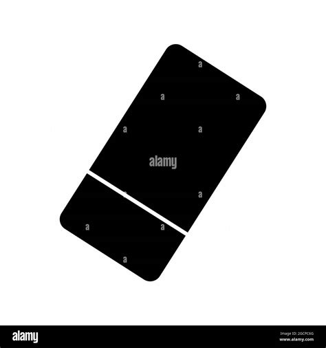 Icon Vector Of Eraser Black Style Simple Illustration Editable Stroke Design Template