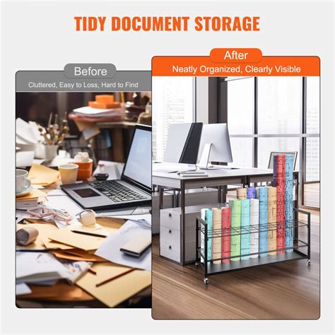 Vevor Blueprint Storage Rack 50 Slots Mobile Roll File Holder For