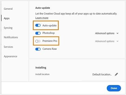 Update Apps To The Latest Release Of Adobe Creative Cloud