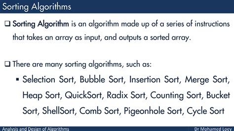 Algorithms Lecture 4 Sorting Algorithms I Pdf