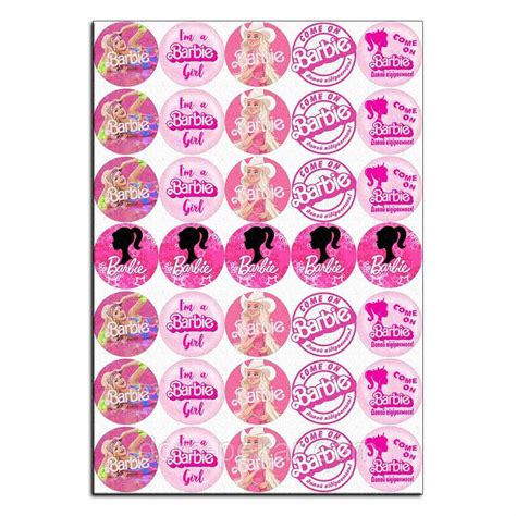 Барби вафельная картинка для капкейков 4 см от интернет магазина «Домашний Пекарь с оперативной