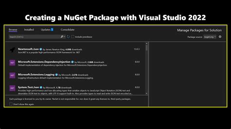 How To Create Nuget Package In Visual Studio 2022 By Serkut Yıldırım Medium