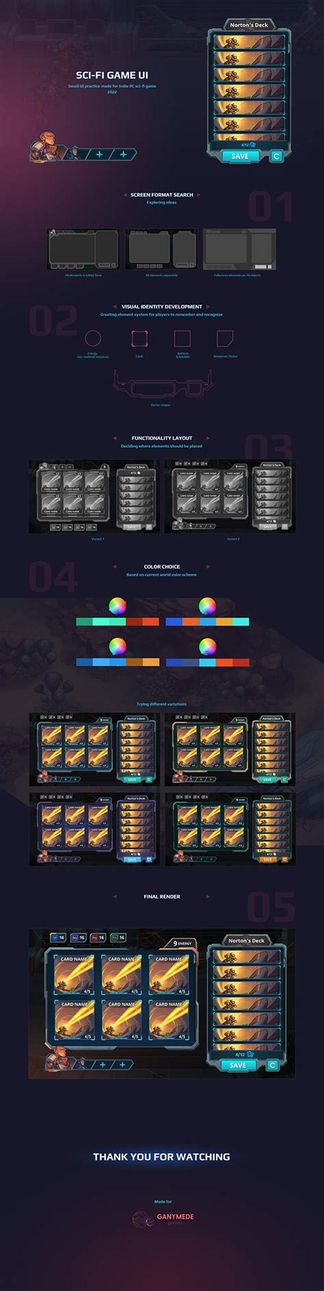 SCI FI GAME UI On Behance