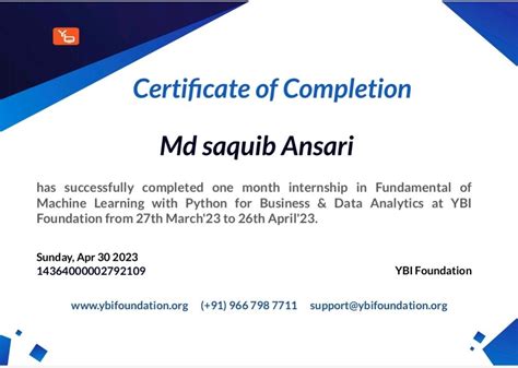 Saquib Ansari On Linkedin Ybifoundation Internship Dataanalytics