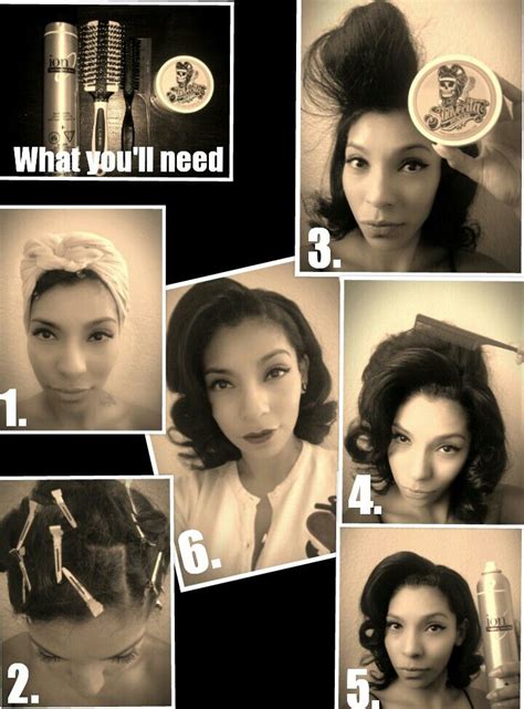 Easy Pinup Hair Pictorial Using Suavecita Pomade To Smooth It All Out