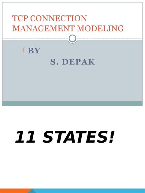 tcp connection management modeling pdf