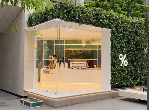 咖啡店VOILA CAFE韩国首尔 Designed by Oftn Studio 咖啡店 餐厅LOGO VI空间设计 全球