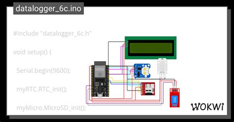 Cascaron Dataloger Wokwi ESP STM Arduino Simulator