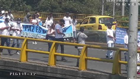 Pilas Hay cierres viales en el centro de Medellín por marchas Minuto30