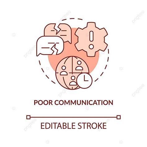 Poor Communication Terracotta Concept Icon Poor Disadvantage Colleague Vector Poor