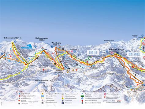Pistekaart Mühlbach Am Hochkönig Bekijken