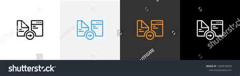 Compiling Symbol Outline Computer Programming Icon Vector De Stock