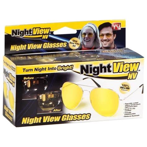 Npi Nv 1000 Yellow Polycarbonate Night View Driving Glasses
