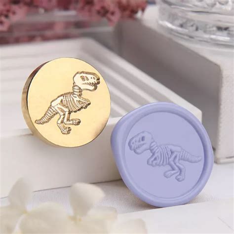 Fossil Series Stamp Head Vintage 3d Relief Copper Head For Wedding Card