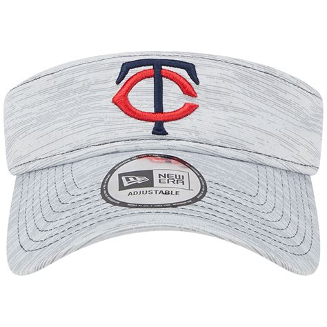 Mens Minnesota Twins New Era Gray Adjustable Visor