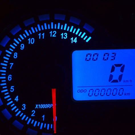 Motorcycle Digital Lcd Speedometer Sensor Odometer Vicedeal