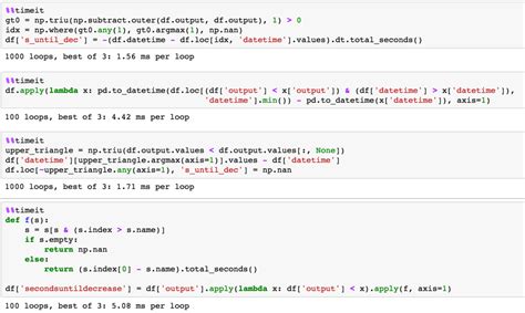 Datetime Python Pandas Calculate Time Until Value In A Column Is Greater Than It Is In Current