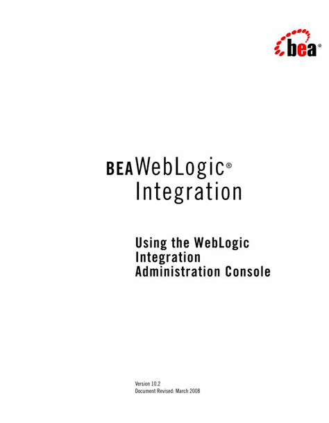 pdf beaweblogic integration troducing the weblogic integration