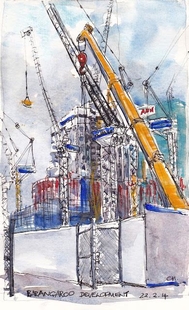 The Dance Of The Cranes Barangaroo Development Sydney Urban