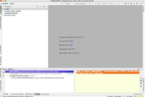 Simplest Example Possible General React Native WebRTC