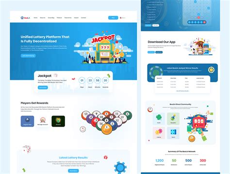 Decentralized Lottery Platform Website Behance