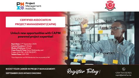 Certified Associate In Project Management Capm Amref International