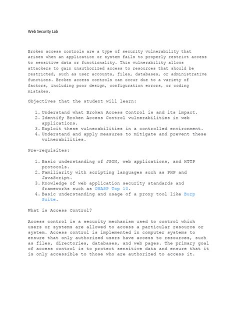 Web Security Lab Pdf Security Computer Security