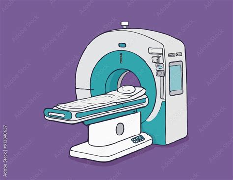 Ct Scanner Or Mri Scanner Clipart Cartoon Style Computed Tomography Scanner Magnetic Resonance