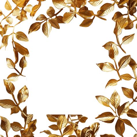 Acento De Borde Dorado PNG dibujos Oro Decoración Borde PNG Imagen