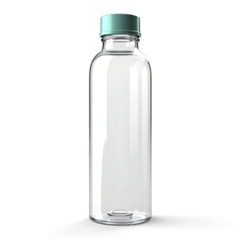 Premium Photo Empty Glass Bottle Isolated On White Background